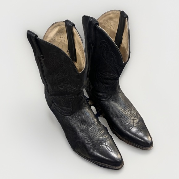 Boulet | Shoes | Vintage Boulet Canada Challenger Black Leather Cowboy ...
